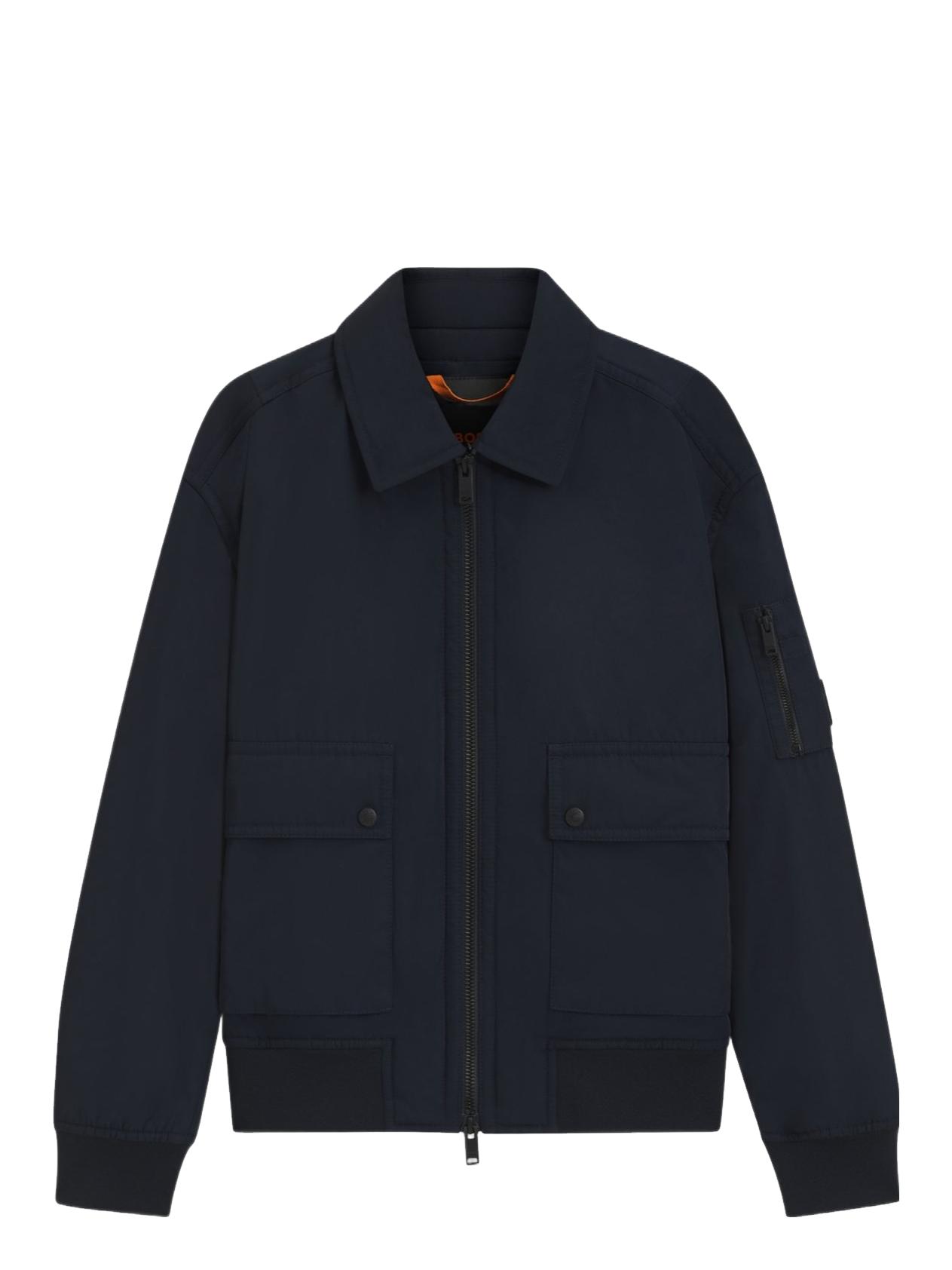 HUGO BOSS Hugo Boss Water-Repellent Bomber Jacket with Zip Closure